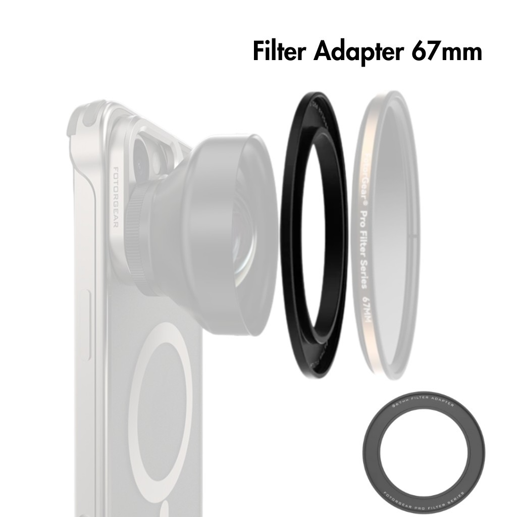 (Preorder) Fotorgear Lens Filter Adapter, 58mm/67mm Mobile Phone Filter ...