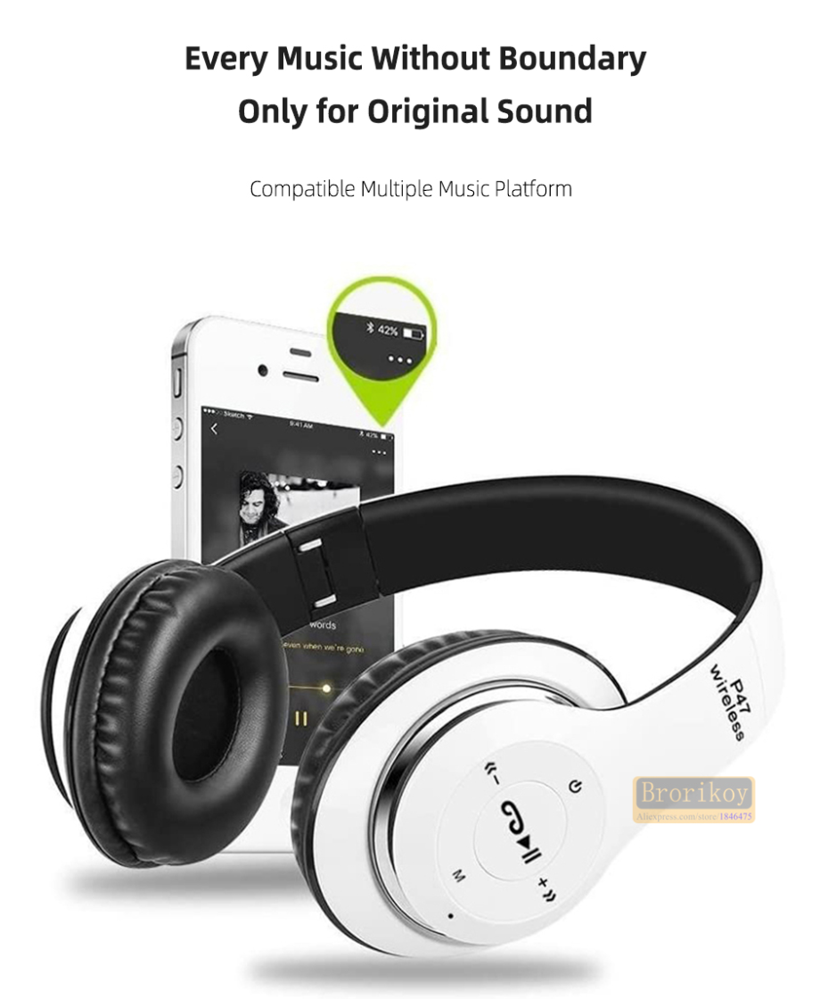 P47 Bluetooth earphones / Wireless headphone | Shop.com.mm