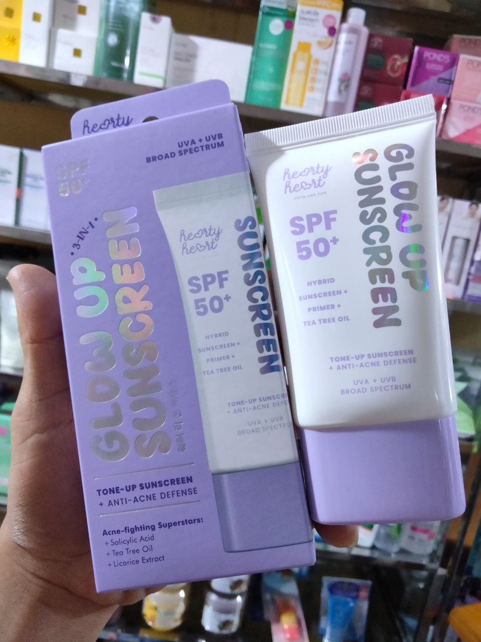 hearty heart Glow Up Sunscreen | Shop.com.mm