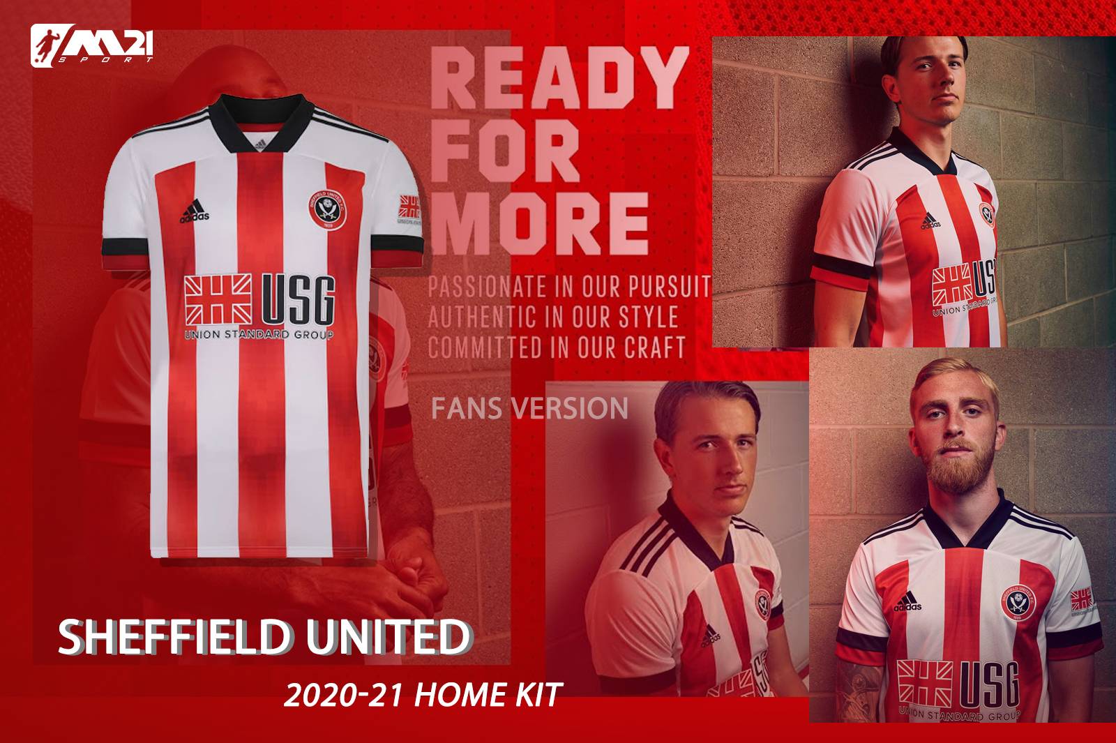 Sheffield United Kit : Readystock Sheffield United 20 21 Home Jersey ...