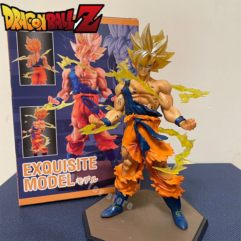 (Preorder) Hot Dragon Ball Son Goku Super Saiyan Anime Figure 16Cm Goku ...