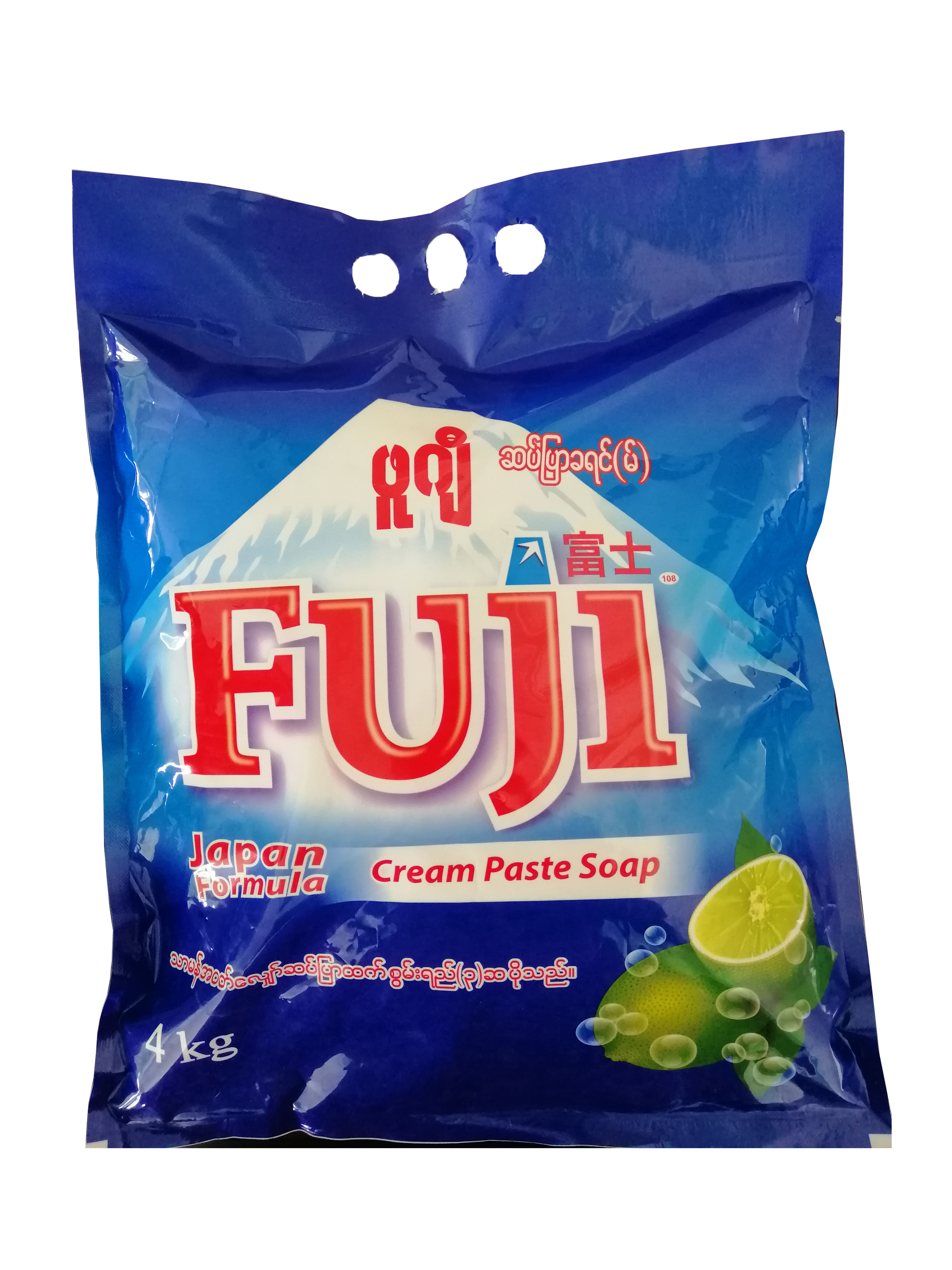 Fuji Detergent Cream (Lemon) 4Kg – Plastic Bag | Shop.com.mm