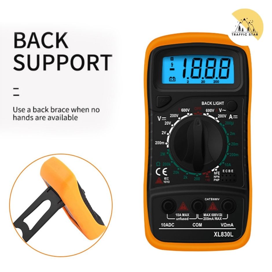 Digital Multimeter Tester with Buzzer High-Precision Intelligent Anti ...