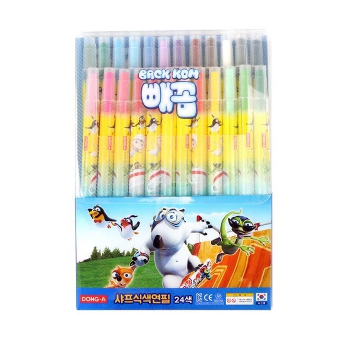 Korea Color Pencil (Twist up 24 colors) ( Made In Korea) | Shop.com.mm
