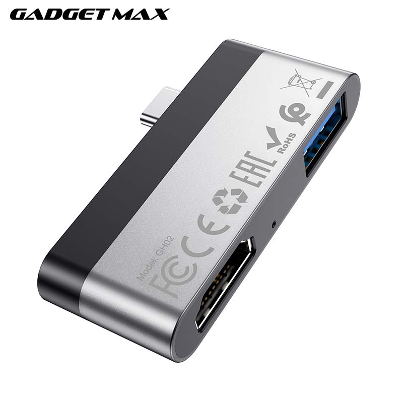 GADGET MAX - GH02 Type-C to USB 3.0 + HDMI Adapter | Shop.com.mm