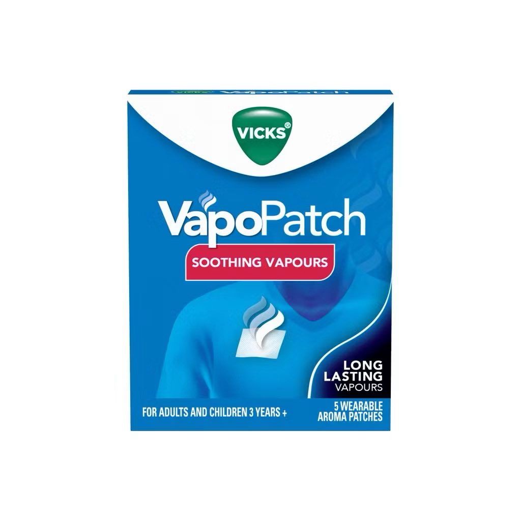 (Preorder)Vicks VapoPatch Wearable Aroma Vapour Long Lasted Patches (5 ...