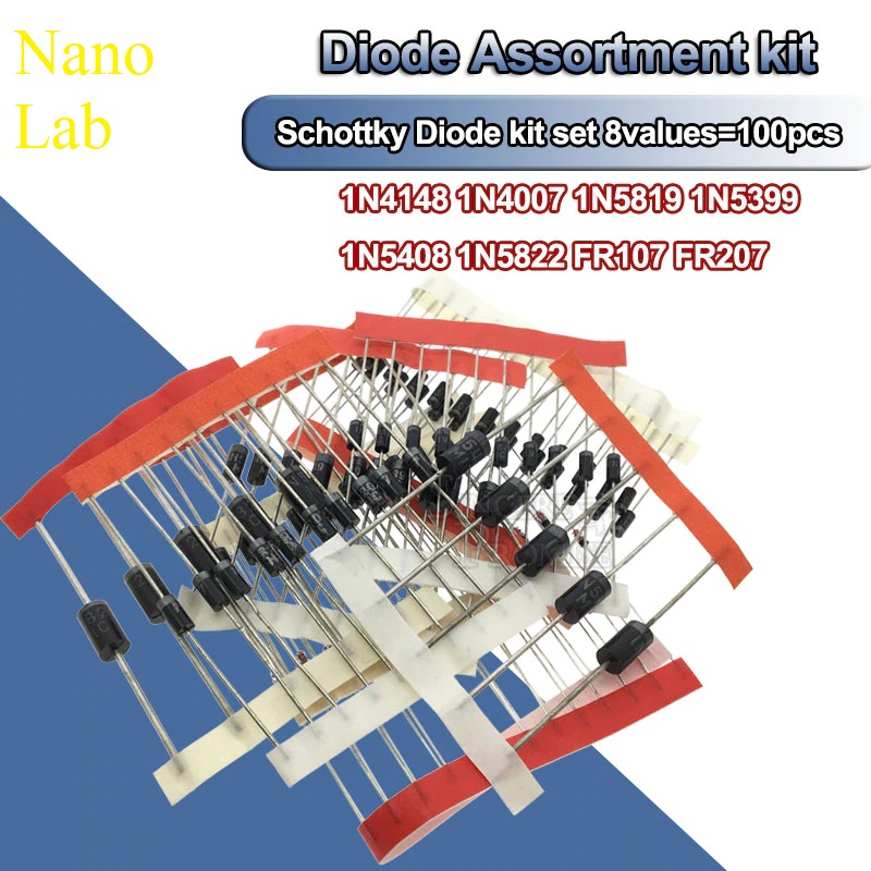 Diode Assortment Kit 8 values 100pcs | Shop.com.mm