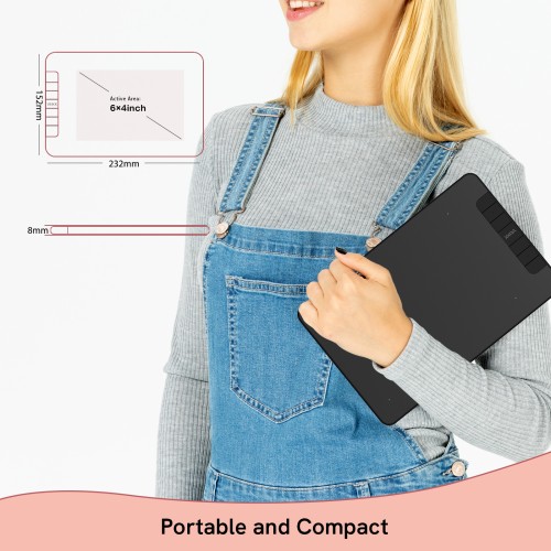 VEIKK VK640 6 x 4 inch Professional OSU Tablet Digital Drawing Writing ...