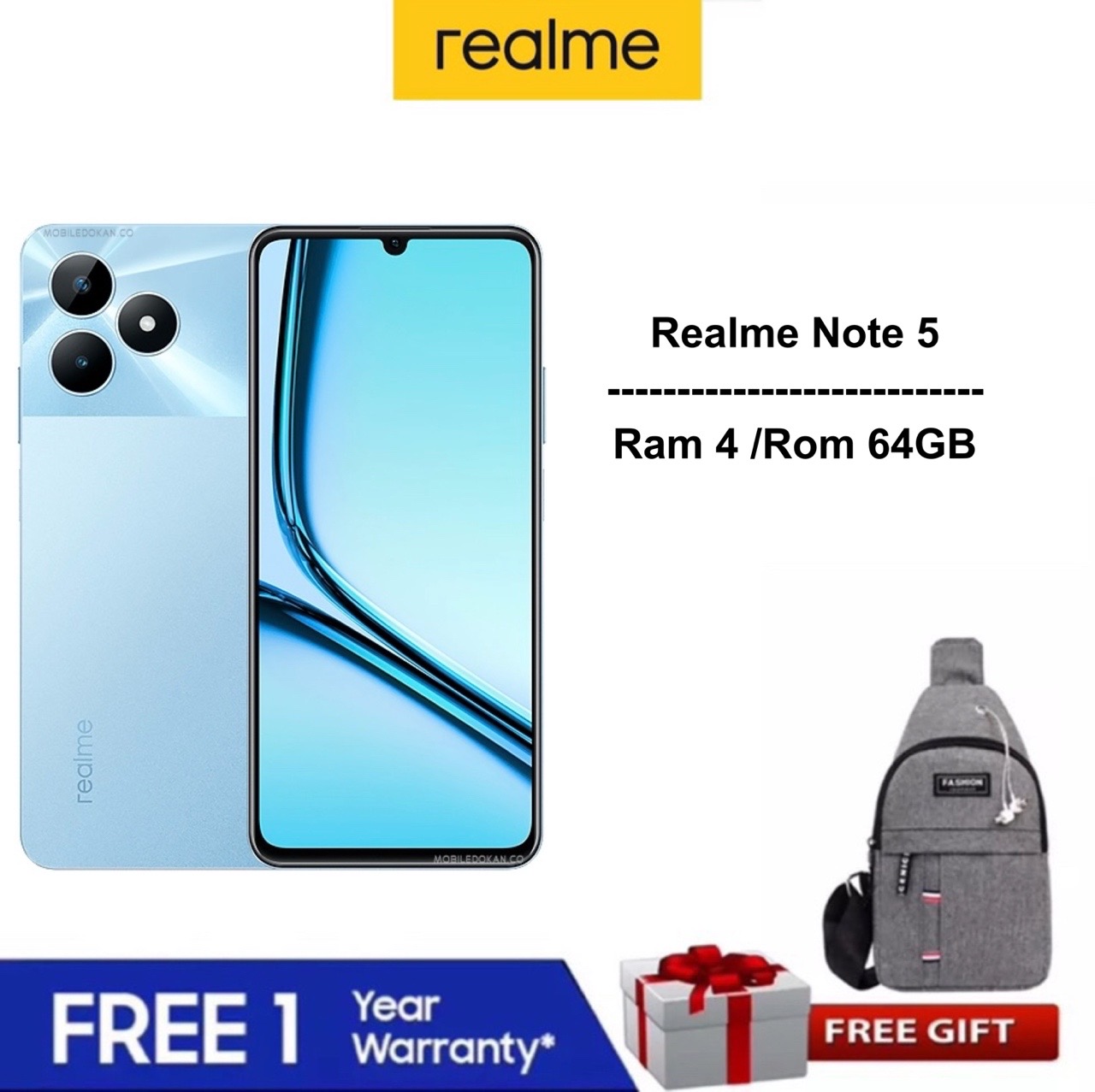 Realme Note 50 (4/64GB) Brand New - Mi Store Mobile | Shop.com.mm