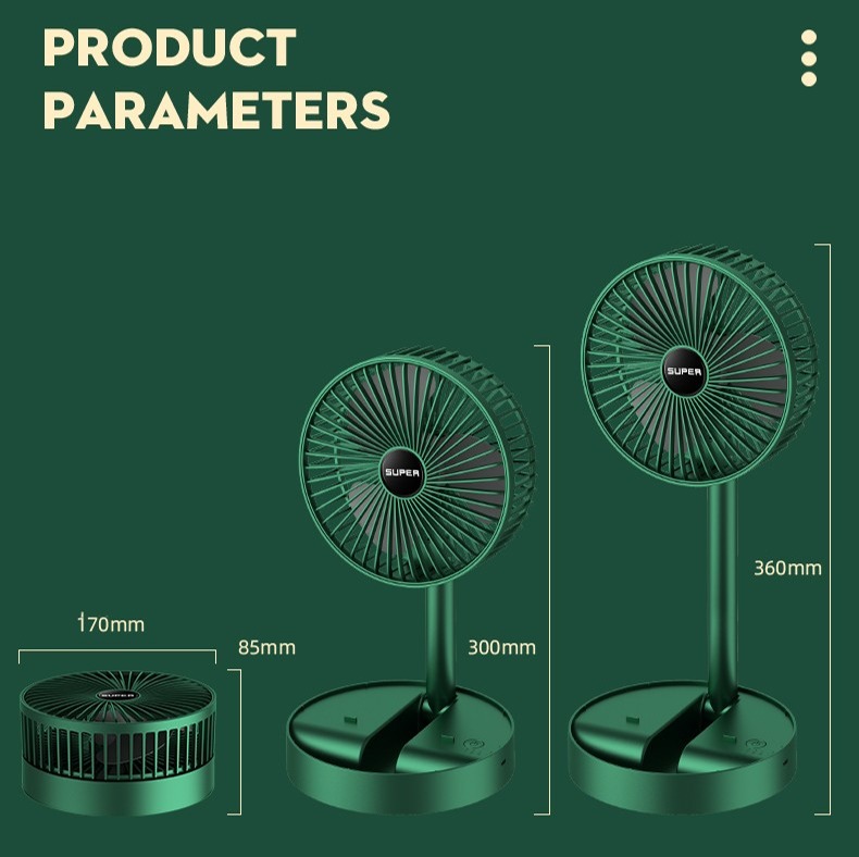 Portable fan Charging fan Electric Mini fan USB Mini Fan Adjustable ...