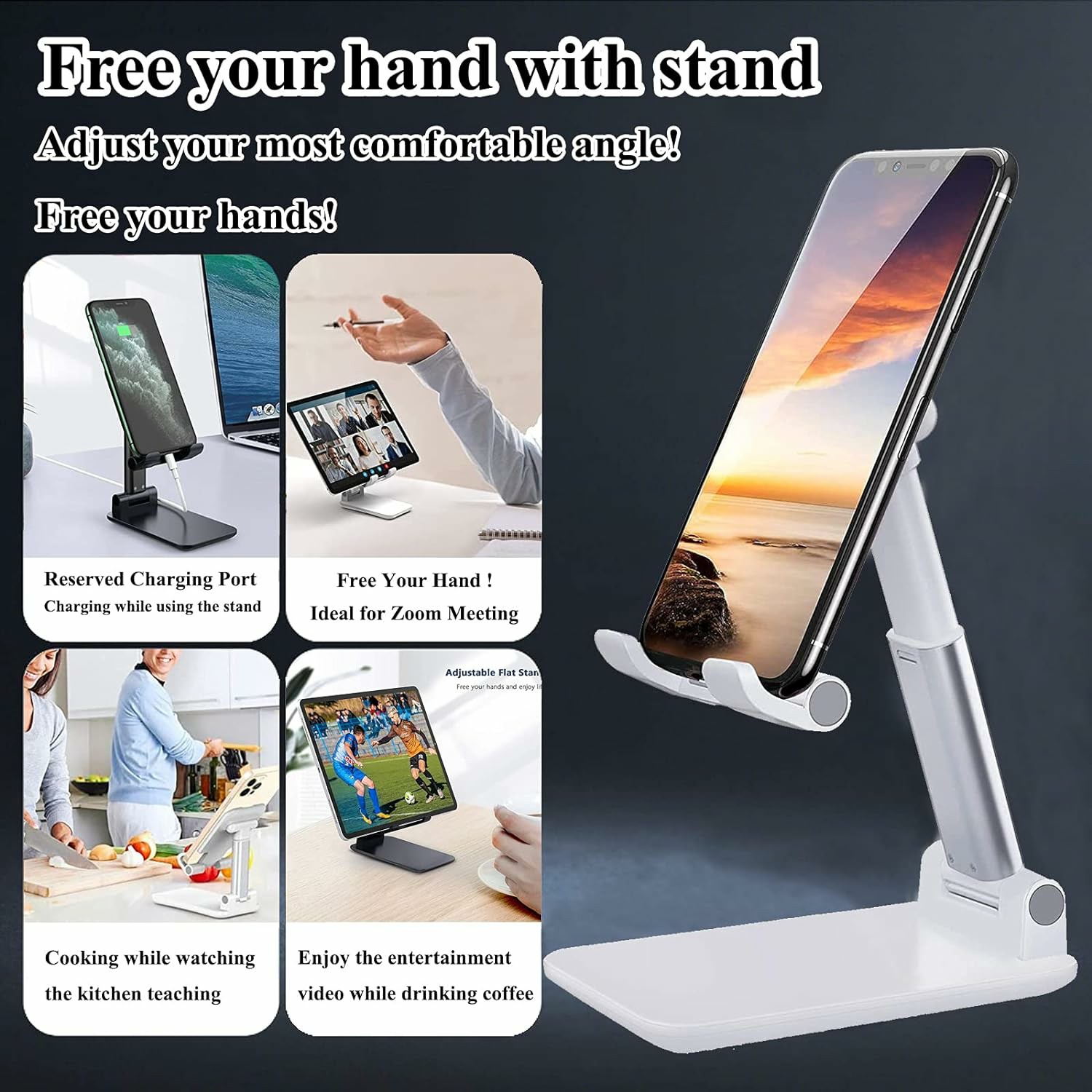 Universal Mobile Phone Holders Collapsible Retractable Tablet Pc Stand ...