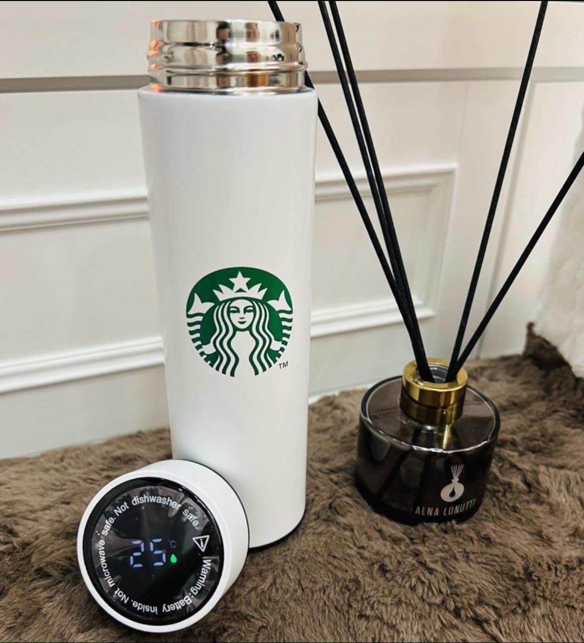 Starbucks Smart LED Temperature Display Stainless Steel 500ml Flask ...