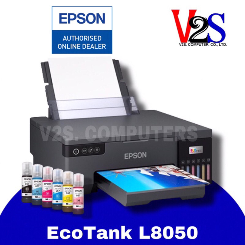 (Preorder) Printer Epson EcoTank L8050 Wi-Fi Photo Ink Tank Printer 6-color ink with genuine ink ...