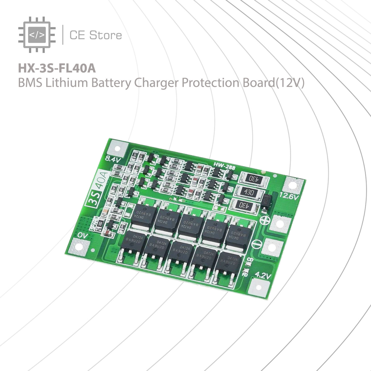 BMS Lithium Battery Charger Protection Board(12V) | Shop.com.mm