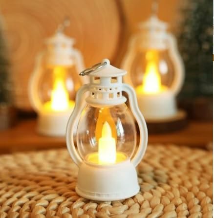 Flameless and Smokeless Acrylic Antique LED Hurricane Lantern Lamp and ...