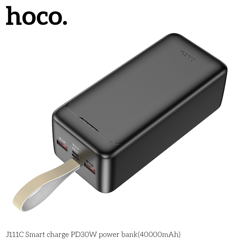 Hoco J111C Smart Charge PD30W Power Bank 40000mAh | Shop.com.mm