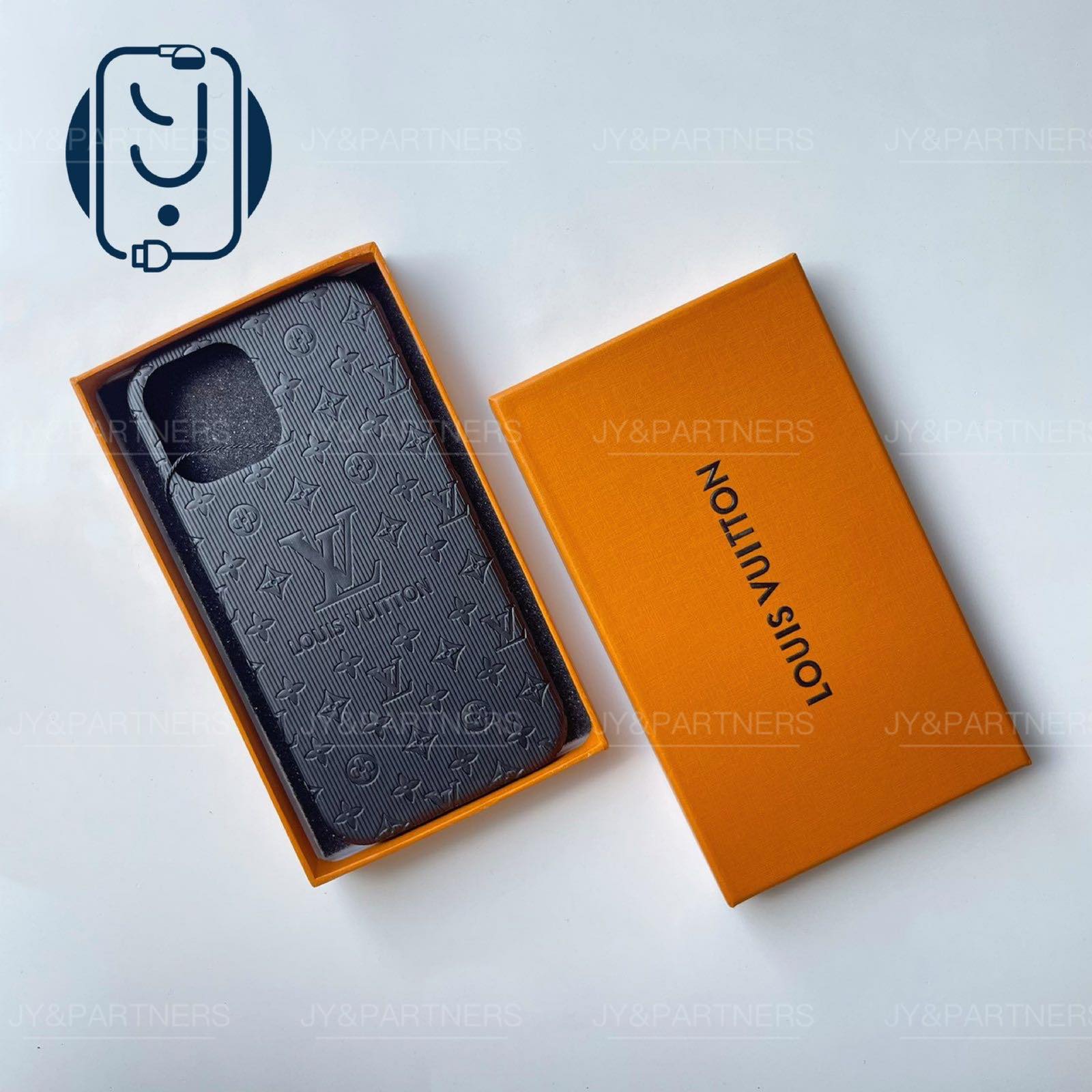 JY&PARTNERS/HIGH QUALITY EMBOSSED LV CASE/BLACK LV DESIGN | Shop.com.mm