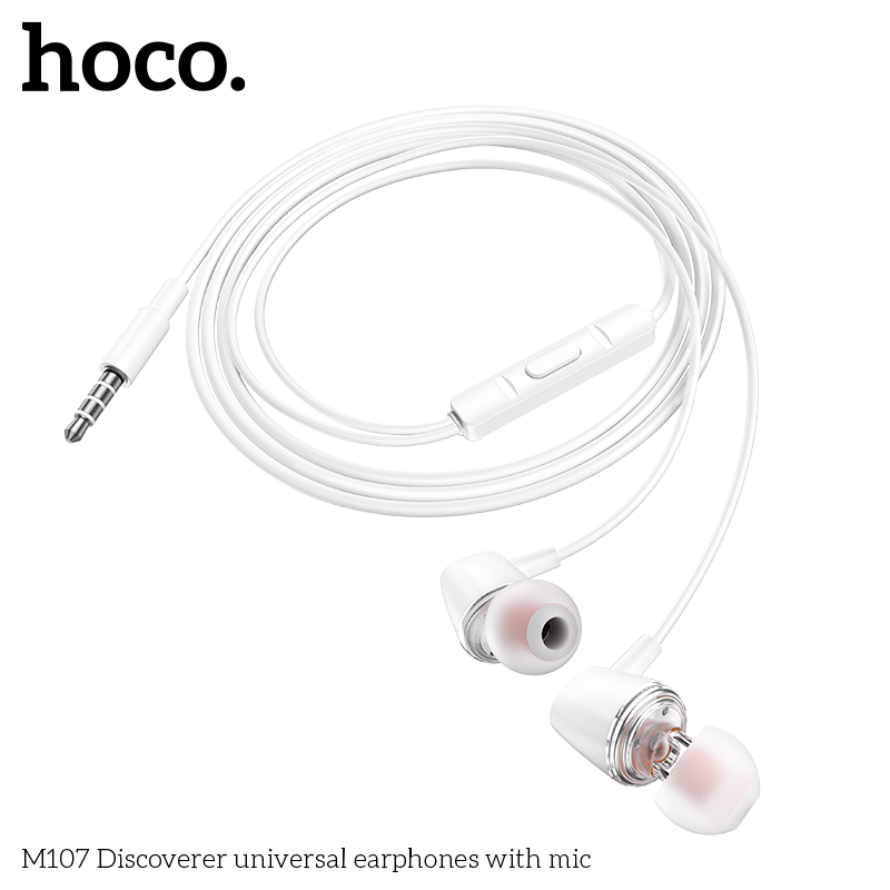 Hoco M107 Discoverer universal earphones with mic | Shop.com.mm