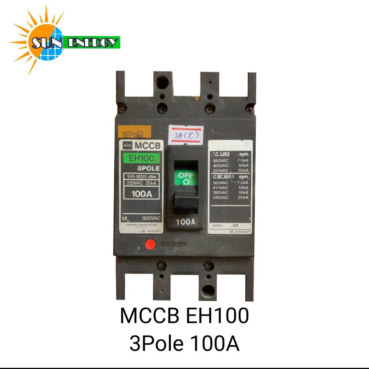Toshiba Breaker MCCB 3P EH100 100A | Shop.com.mm