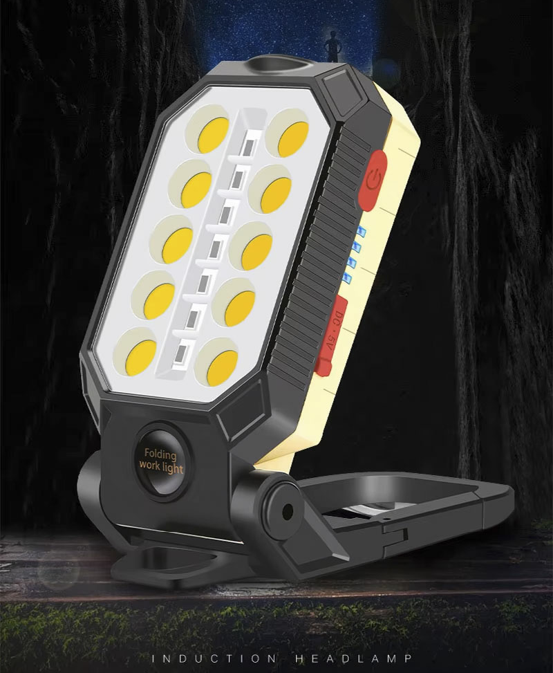 W599B Large COB Work Light, USB Rechargeable Portable LED Flashlight ...