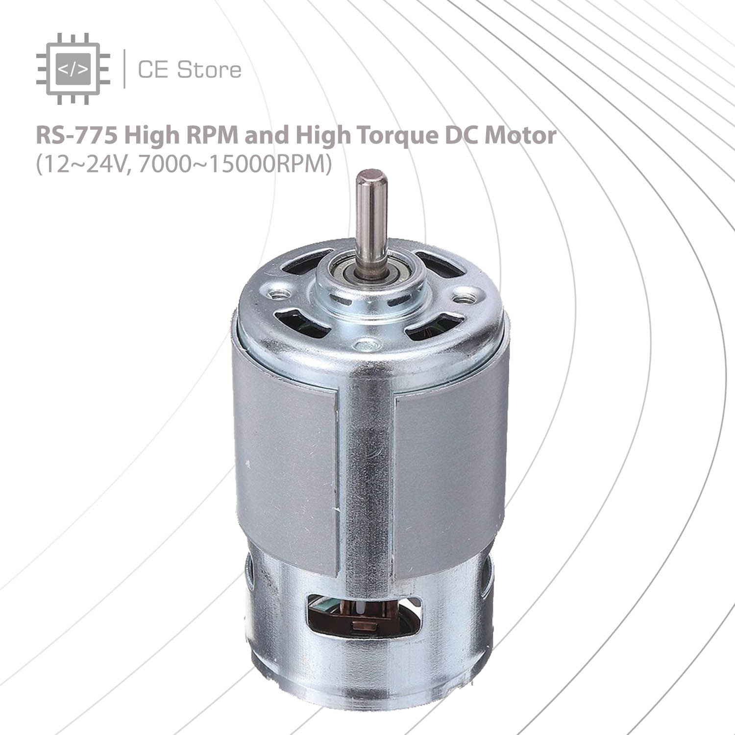 RS-775 High RPM and High Torque DC Motor (12~24V, 7000~15000RPM) - CE ...