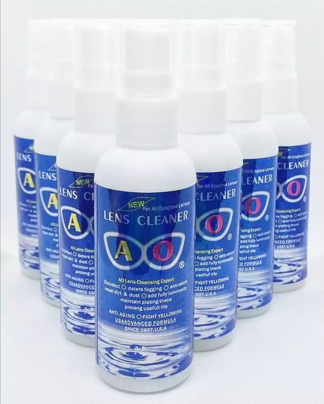 မျက်မှန် မှန်ကြည် ေဆးရည် (၅ဗူးေစျး)AO Lens Cleaner | Shop.com.mm
