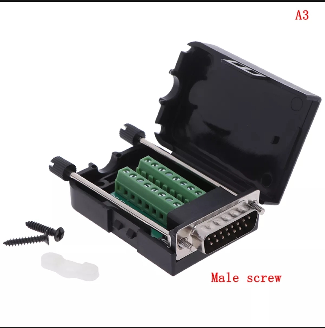 DB15 Pin Male to Screw | Shop.com.mm