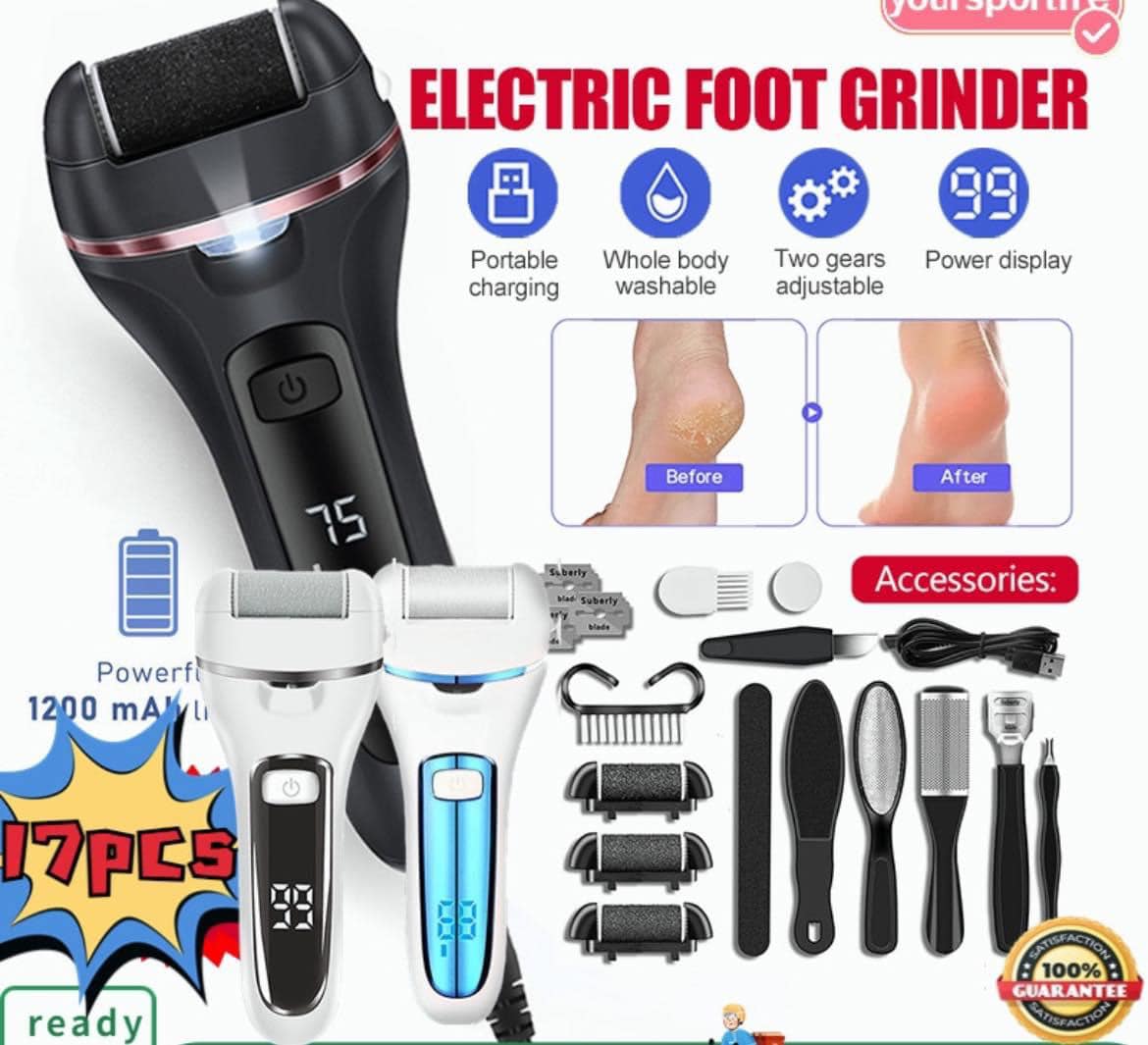 All in 1) Upgraded Smart Digital Display Electric Foot Pedicure Tools ...