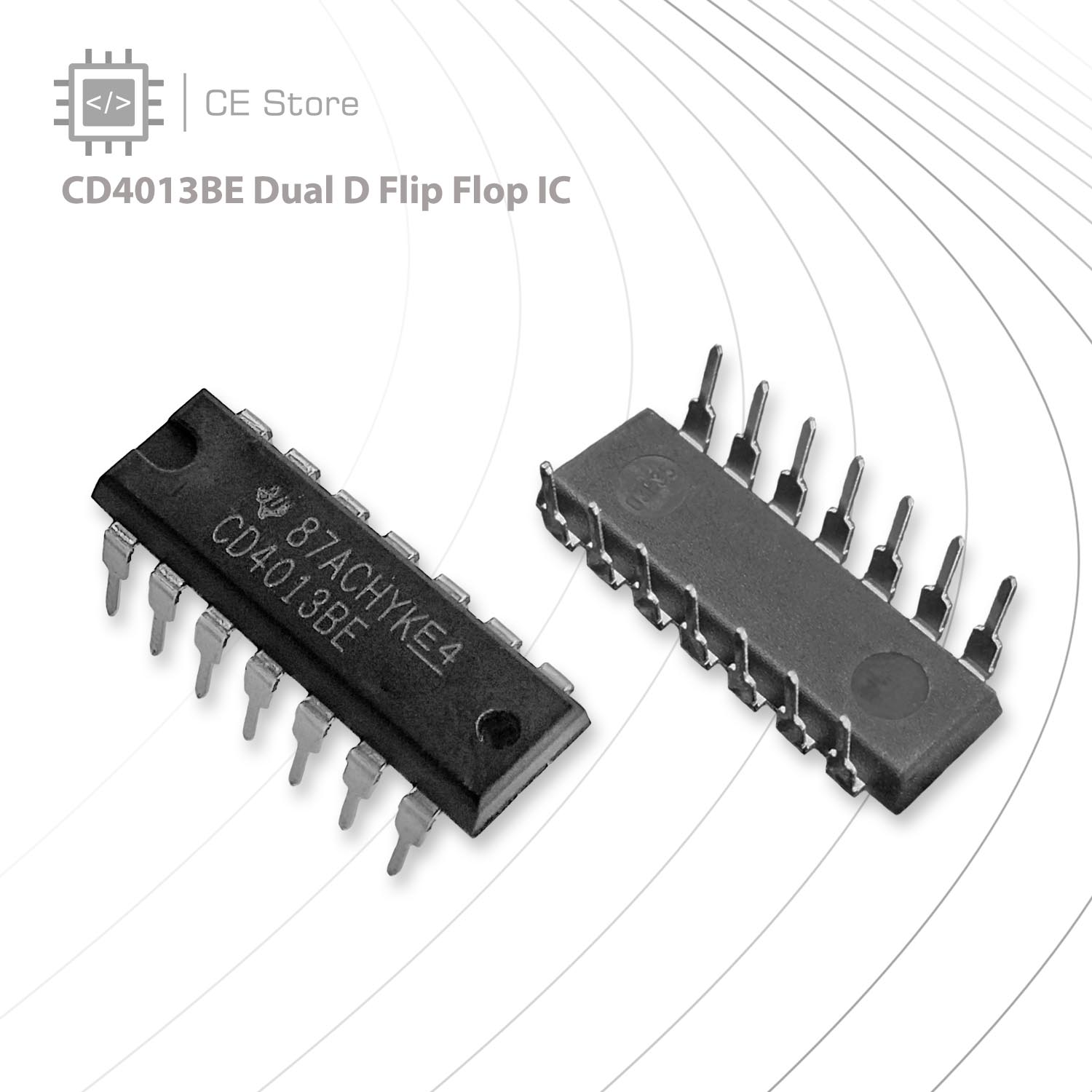 CD4013 4013 DIP-14 Pin Dual D Flip-Flop With Set Reset IC, 48% OFF