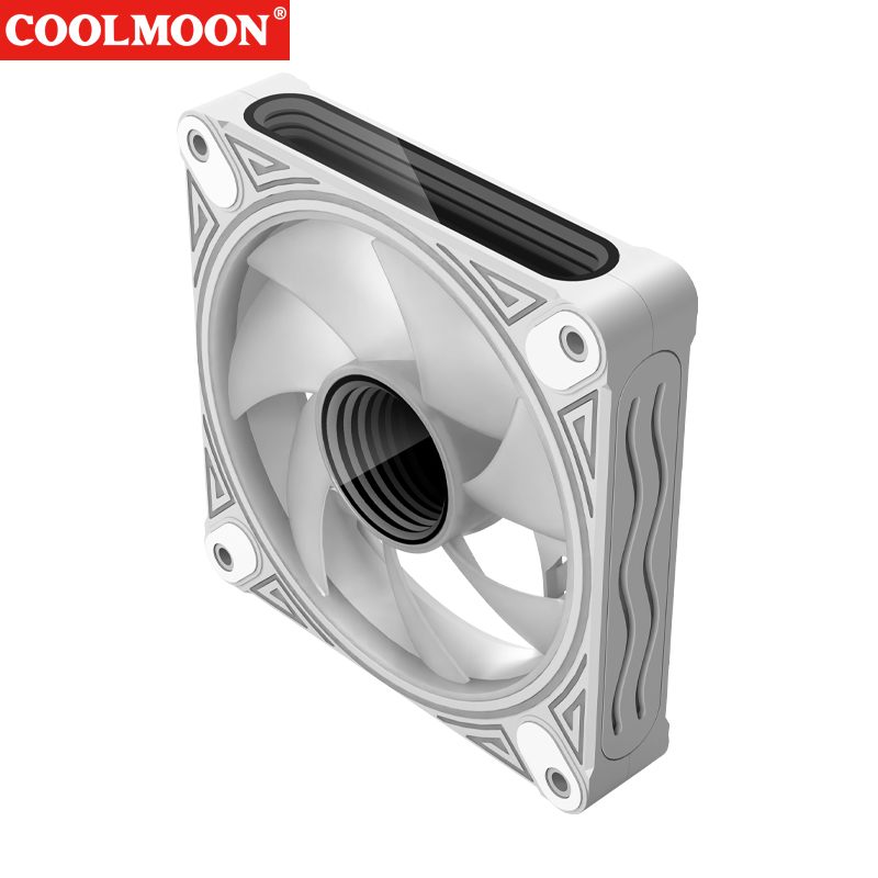 COOLMOON DM1 120mm Case Fan 5V 3PIN ARGB Aura Sync 12V 4PIN PWM Smart ...