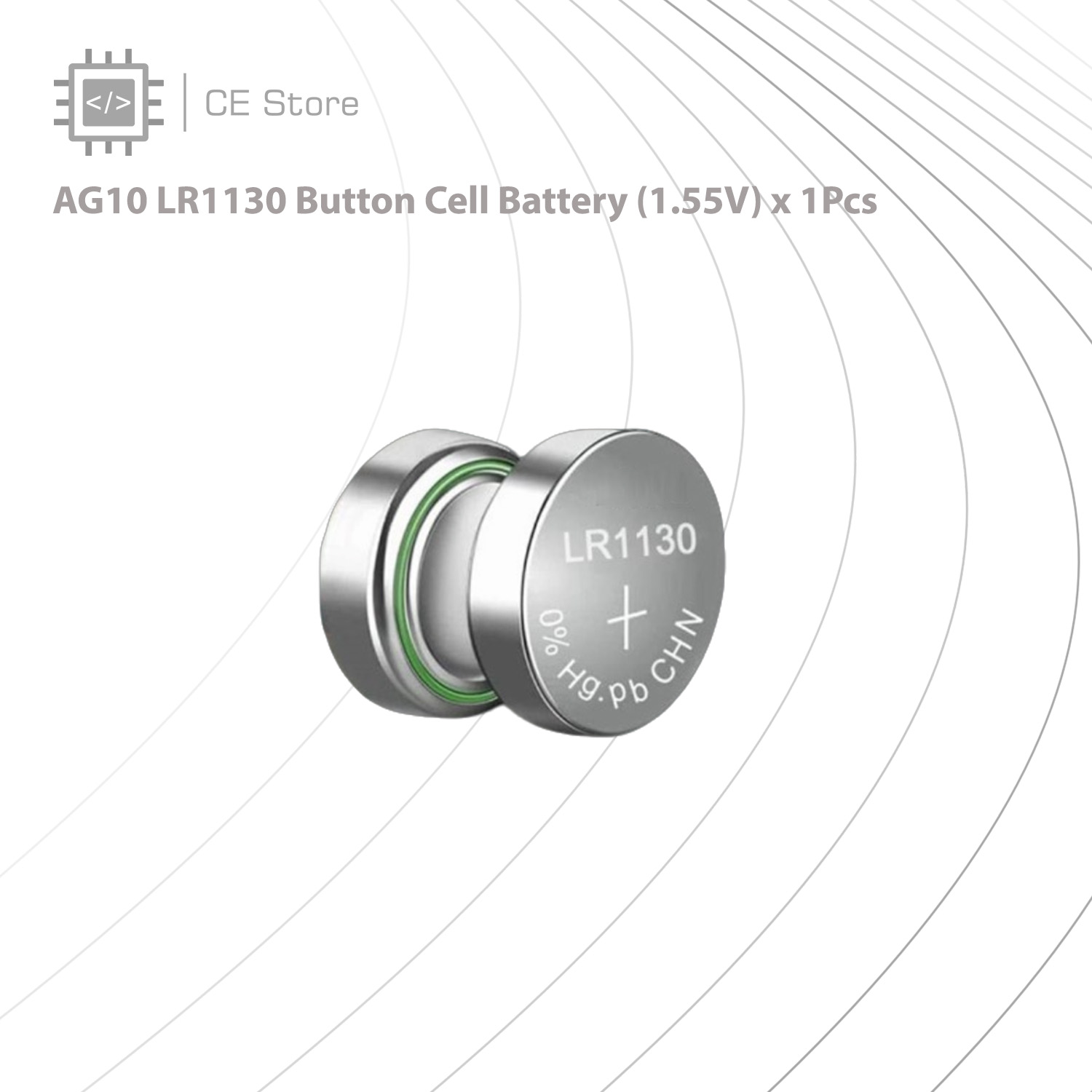AG10 LR1130 Button Cell Battery (1.55V) x 1Pcs | Shop.com.mm