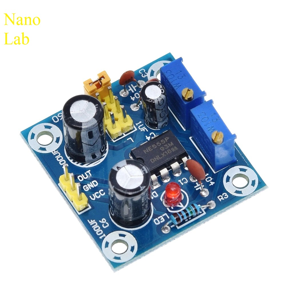 NE555 Frequency Generator Duty Cycle and Frequency Adjustable Module ...