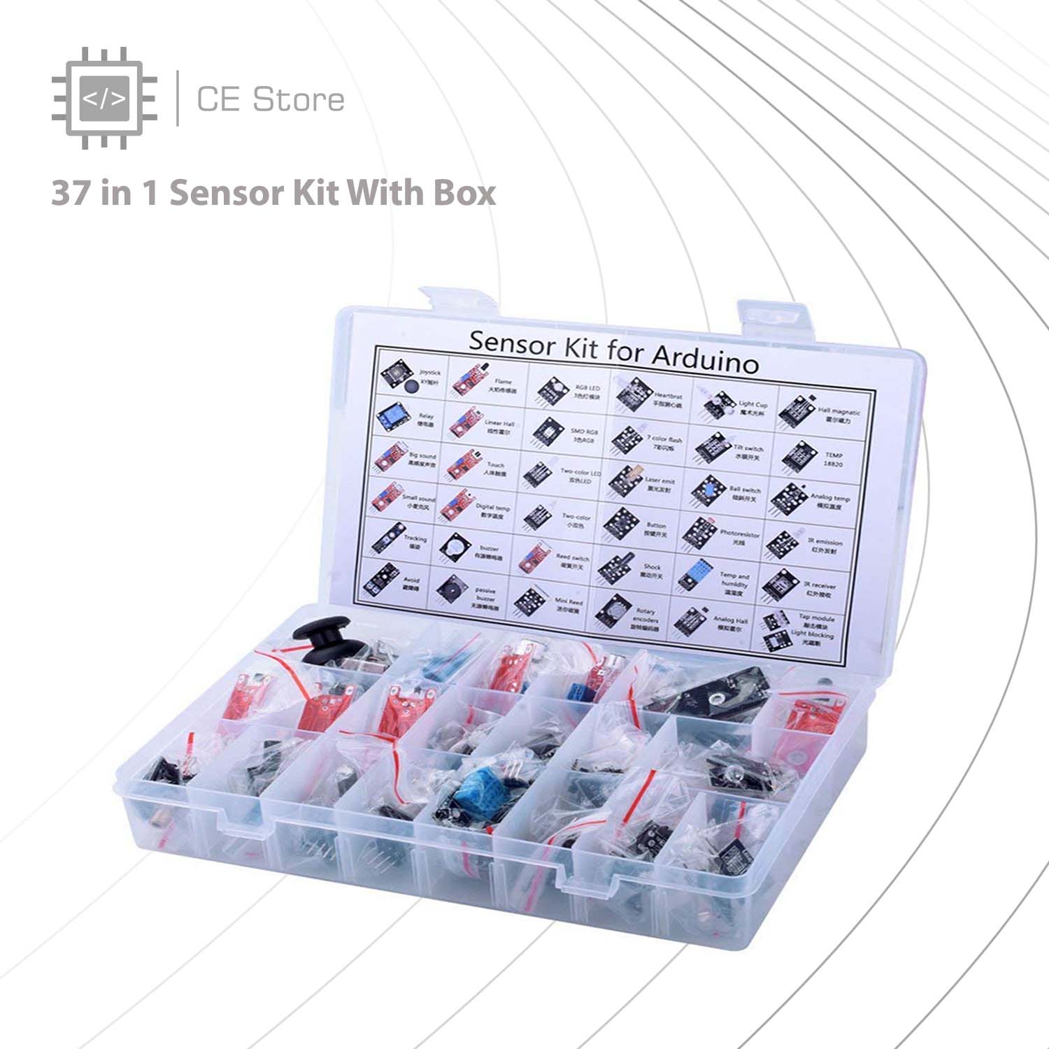 37 in 1 Sensor Kit With Box - CE Store | Shop.com.mm