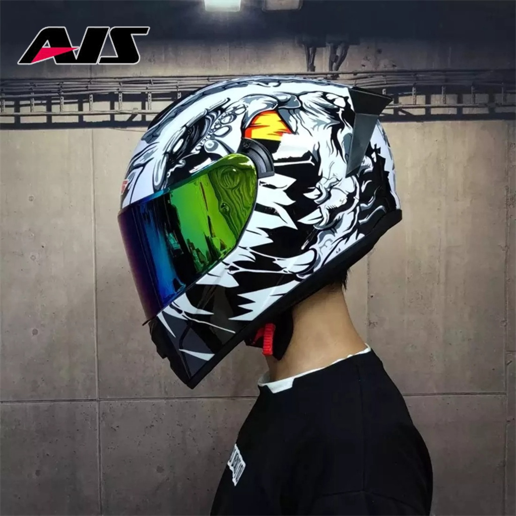 (Preorder) Full helmet, new model, men's, anti-fog, HD, anti-glare ...