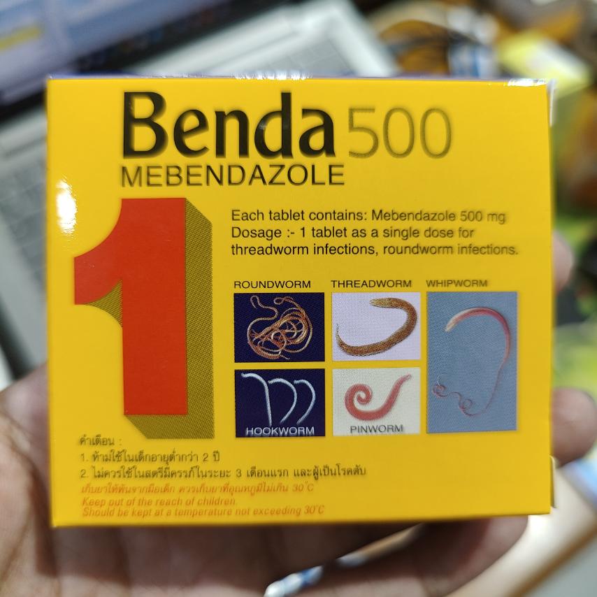 Benda 500 Mebendazole 500mgသံချဆေး | Shop.com.mm