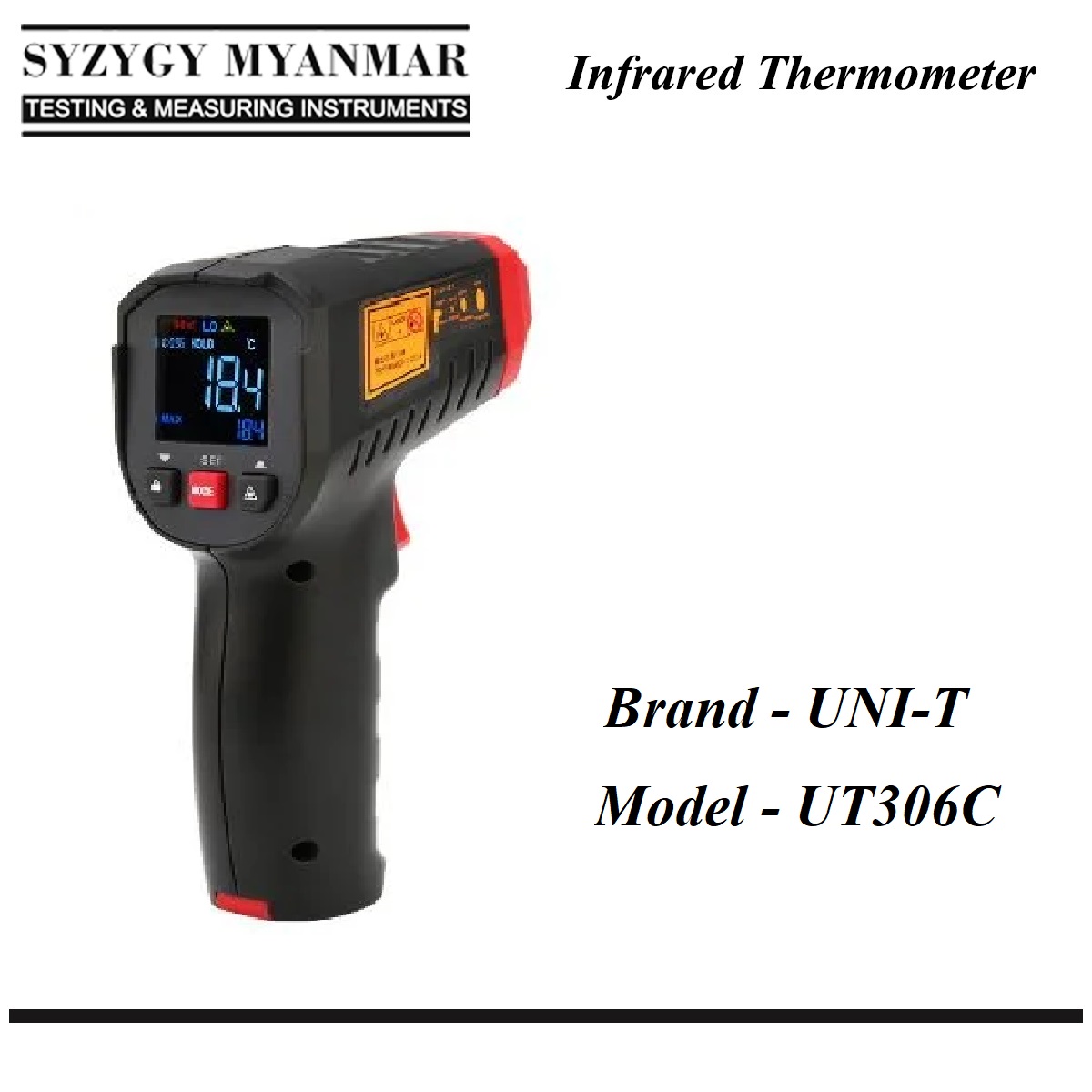 UNI-T UT306C Infrared Thermometer (-50~500℃; ±2°C/±2%; Laser type ...