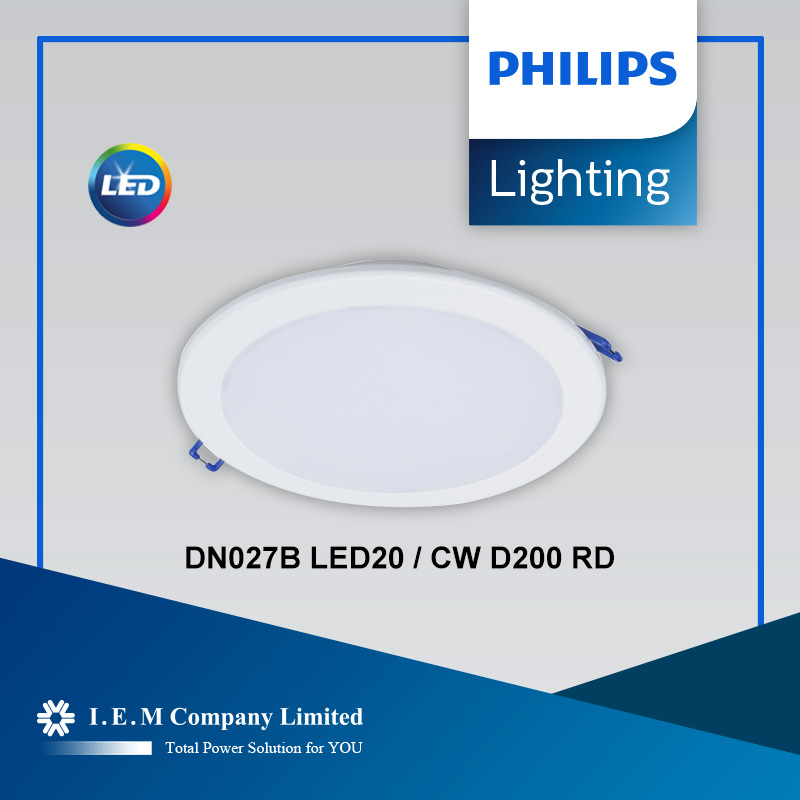 Philips LED Downlight 22W Cool White Round | Shop.com.mm