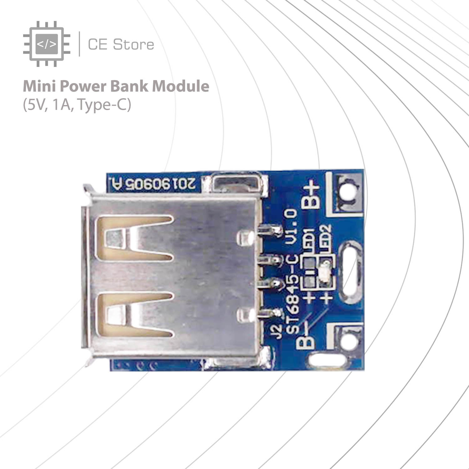 Mini Power Bank Module (5V, 1A, Type-C) - CE Store | Shop.com.mm
