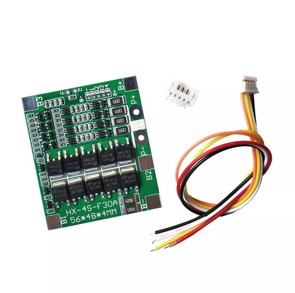 12V BMS 4S Lithium 4S 30A BMS 18650 Lithium battery Protection Board ...