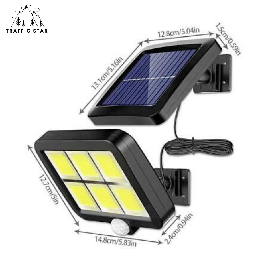 Wall Mount Solar Outdoor COB 120 LED Light | Shop.com.mm
