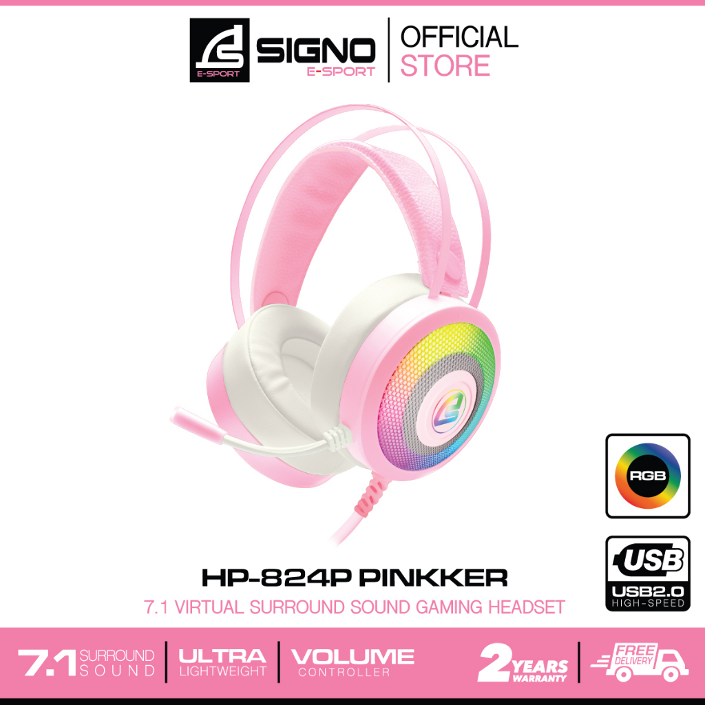 (Preorder) SIGNO E-Sport 7.1 Surround Sound Gaming Headphone SPECTRA ...