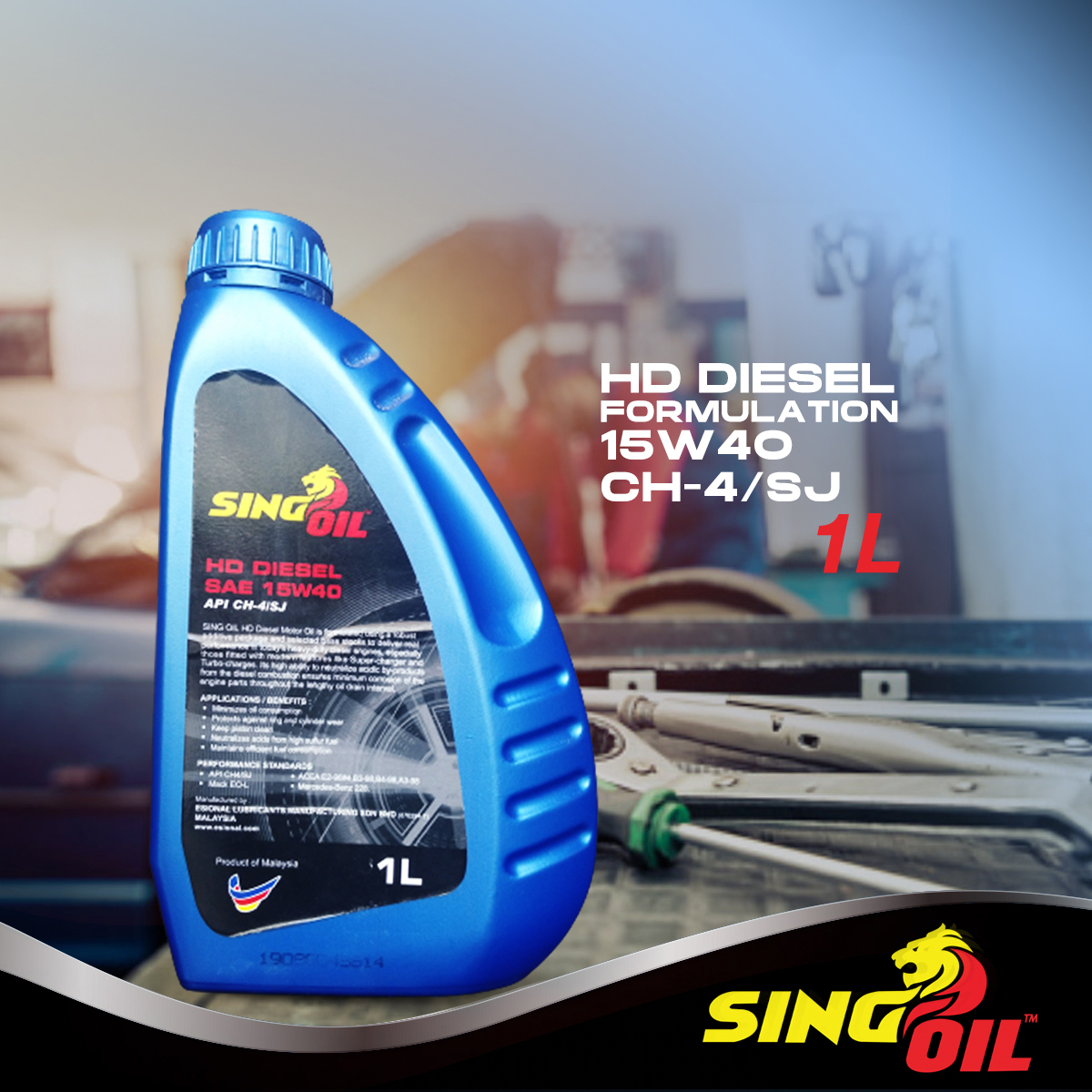 SAE 15W40 CH4 Engine Oil | Shop.com.mm