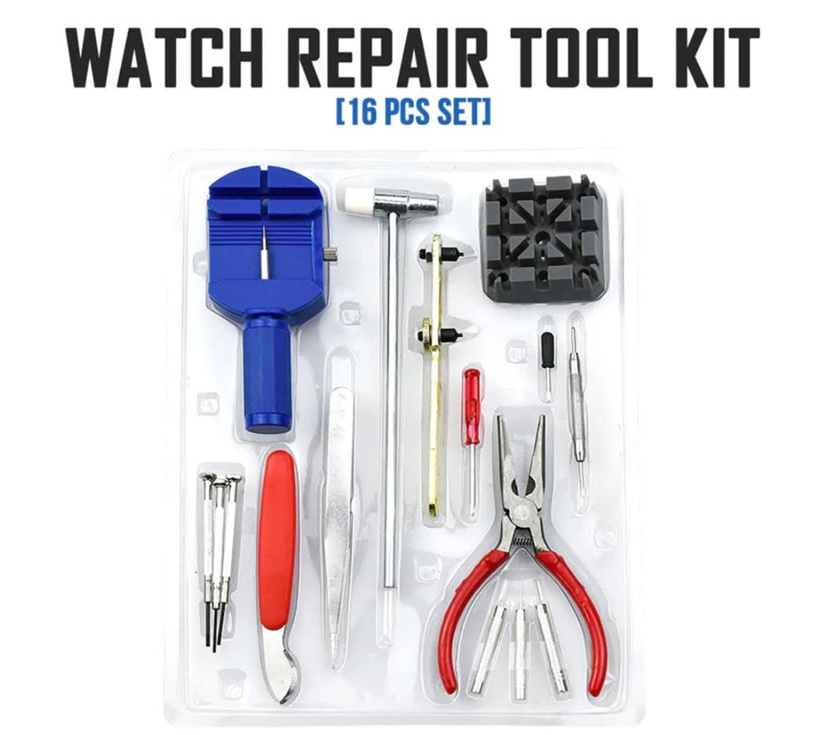 (Preorder)Watch Repair Tools Kit (16-in-1) – Professional & DIY Watch ...