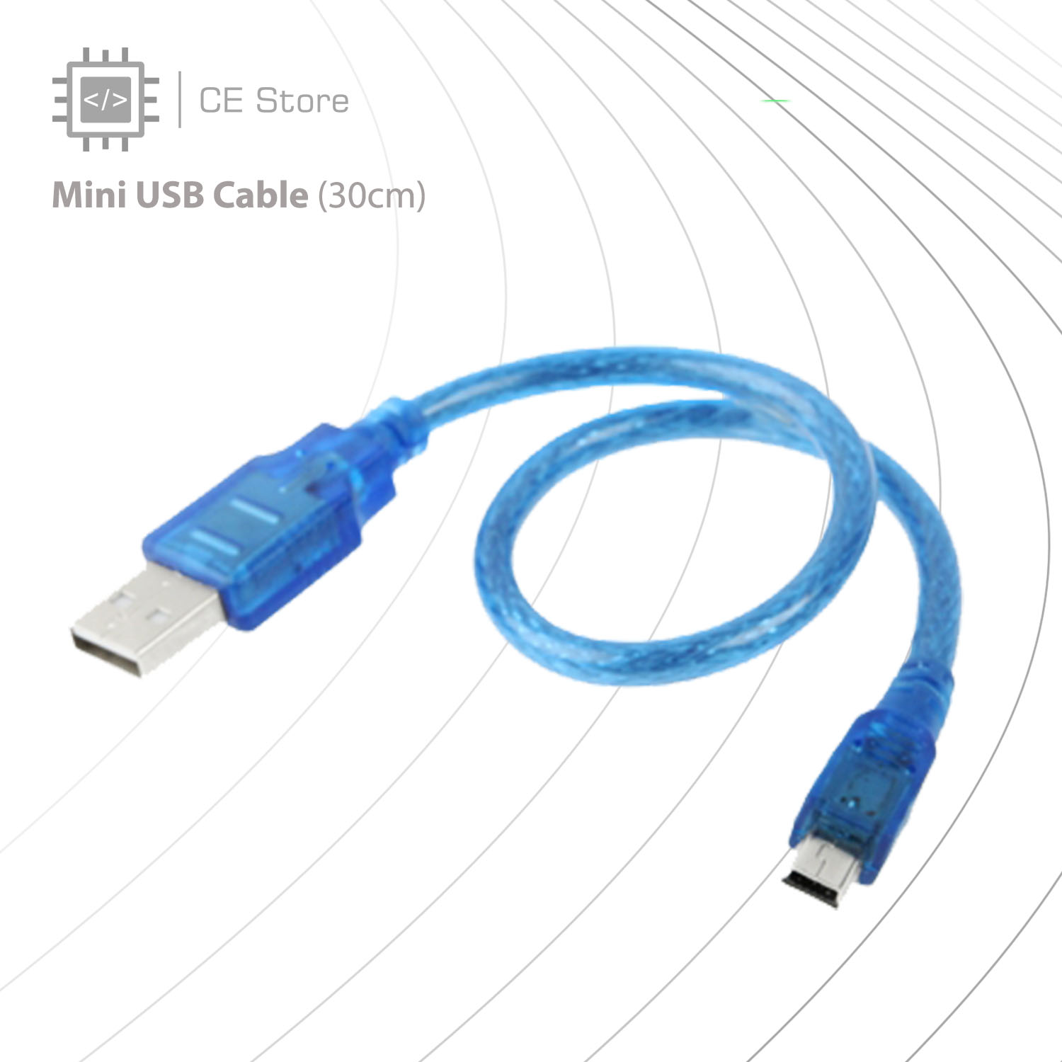 Mini USB Cable (30cm) | Shop.com.mm