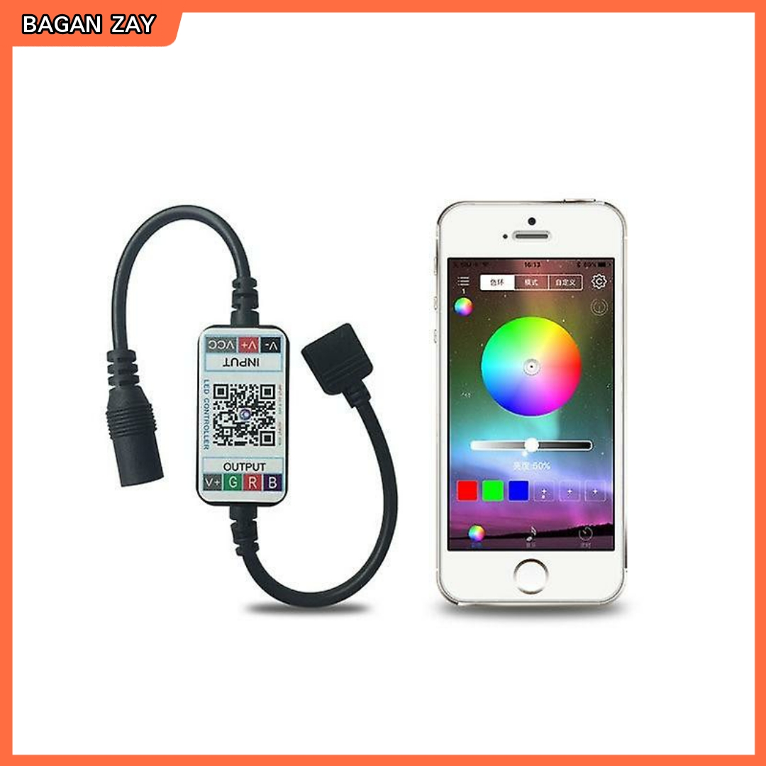 LED Bluetooth RGB Controler Wireless Controller 5-24V for RGB 3528 5050 ...