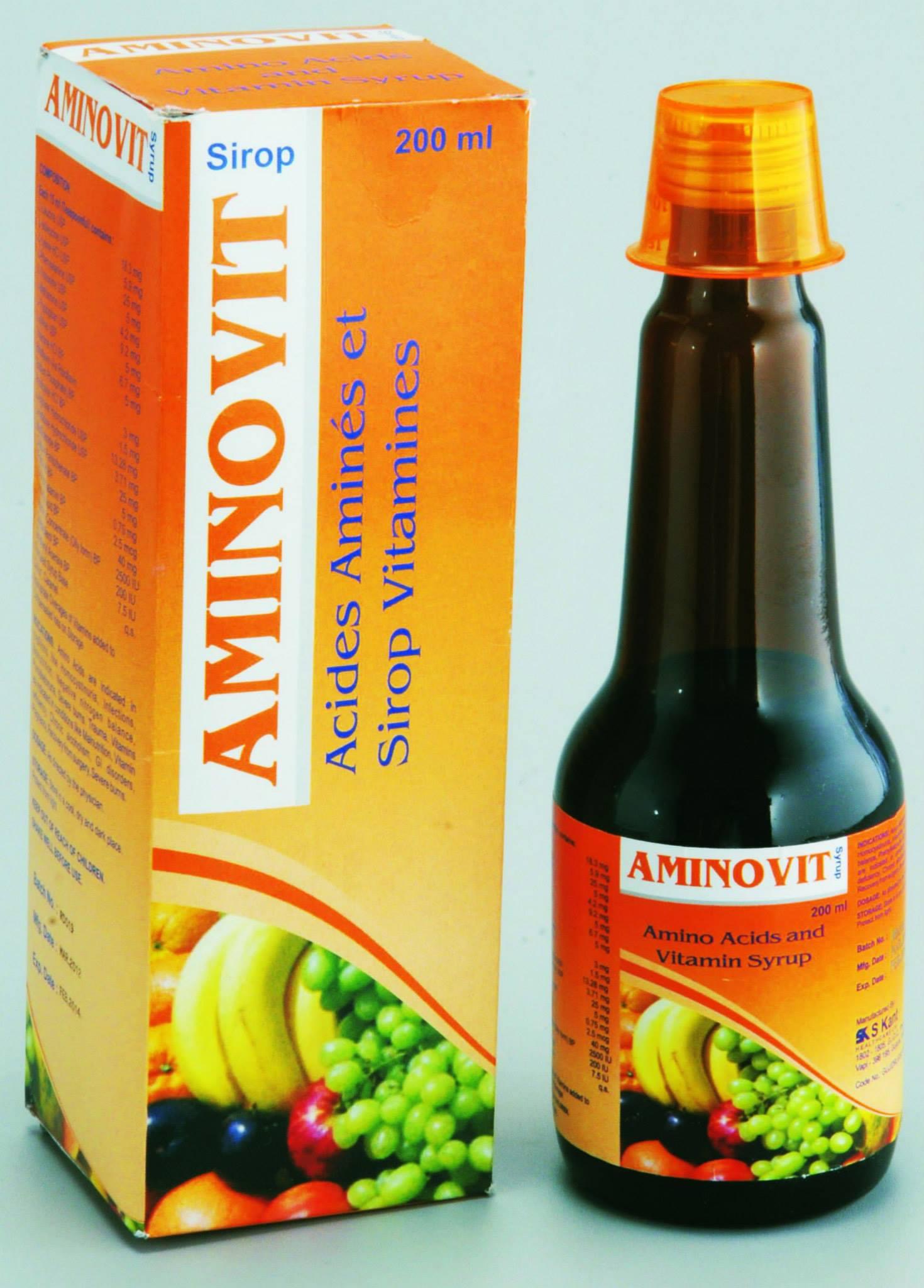 Aminovit Syrup 200ml (Amino Acids and Vitamins Syrup) | Shop.com.mm