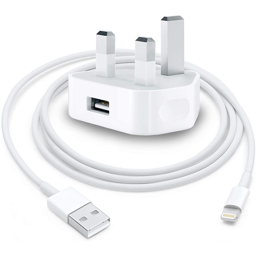 iPhone Charger Plug and Cable 5W USB Plug with 2 Pack 2M Lightning ...