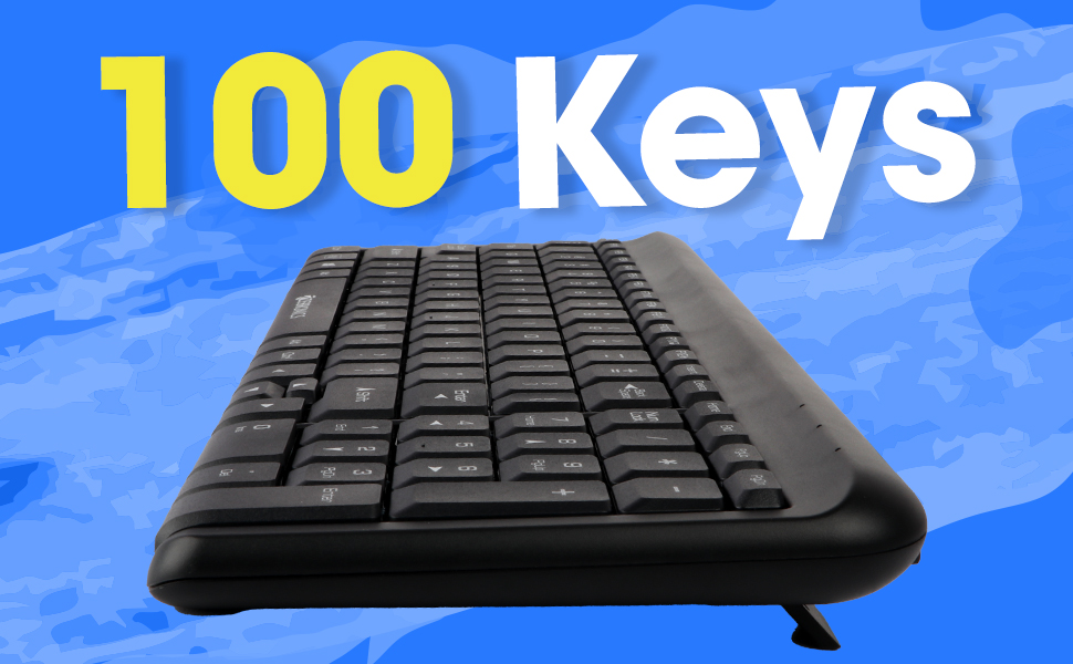 ZEBRONICS Zeb-Glide USB Wired Multimedia Keyboard for PC/Laptop with ...