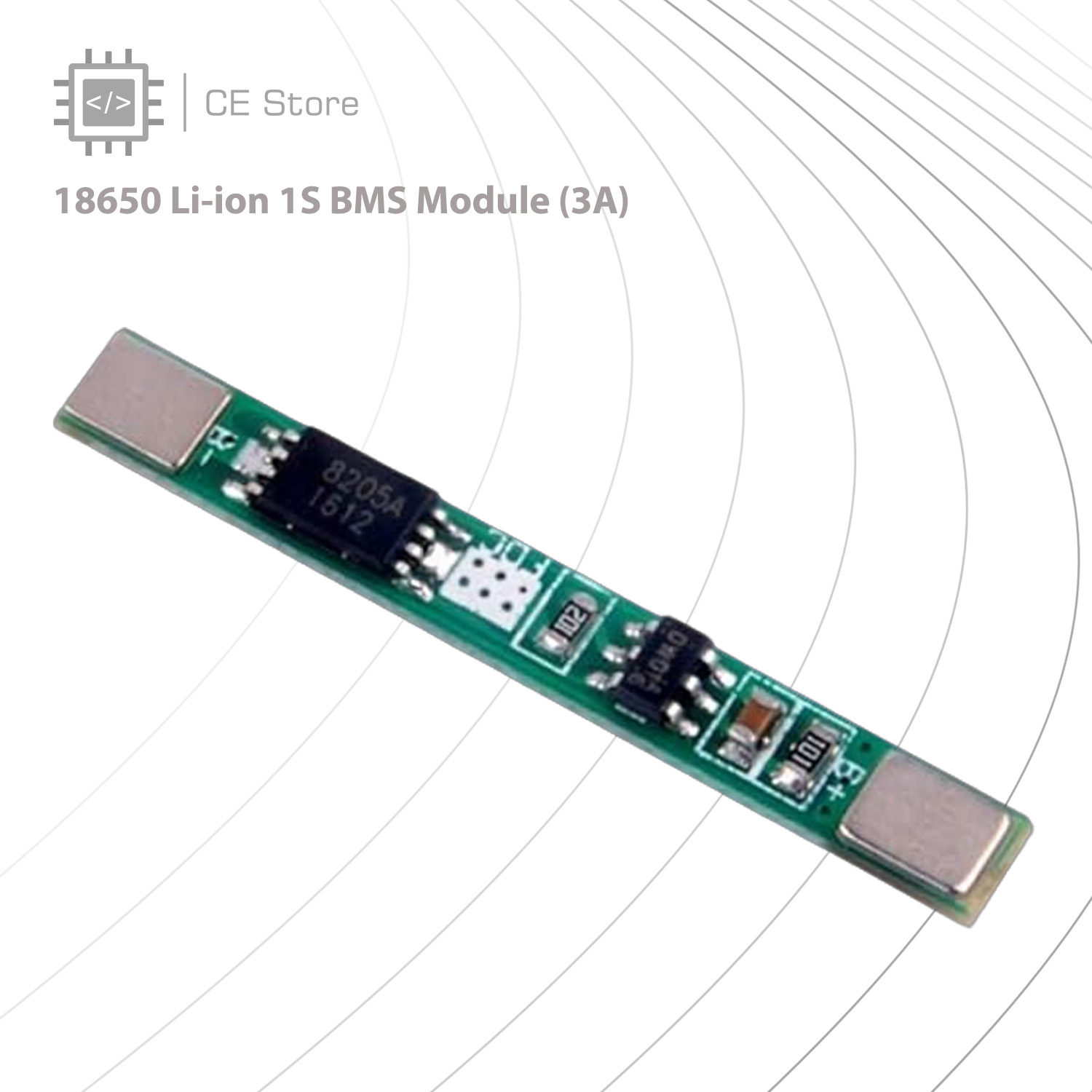 18650 Li-ion 1S BMS Module (3A) - CE Store | Shop.com.mm