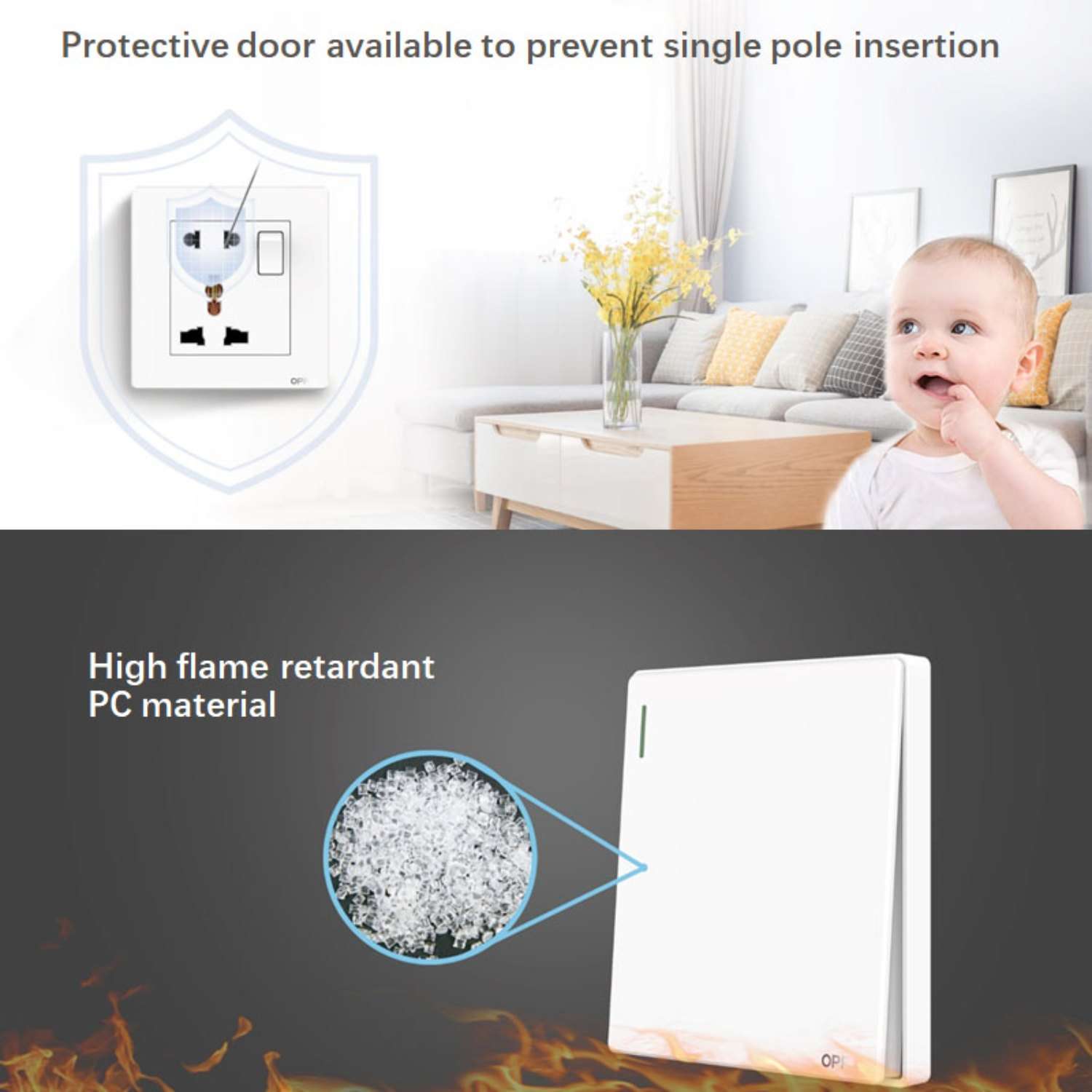 OPPLE F02 TV Socket White | Shop.com.mm